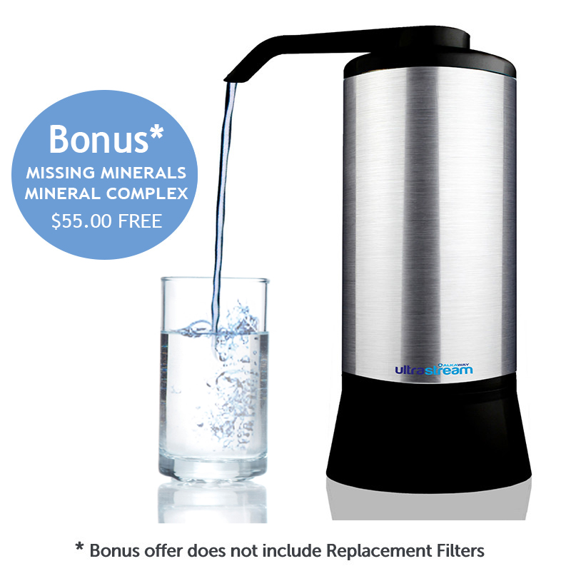 UltraStream Benchtop – Hydrogen Rich Alkaline Water Filter – Vitality Plus